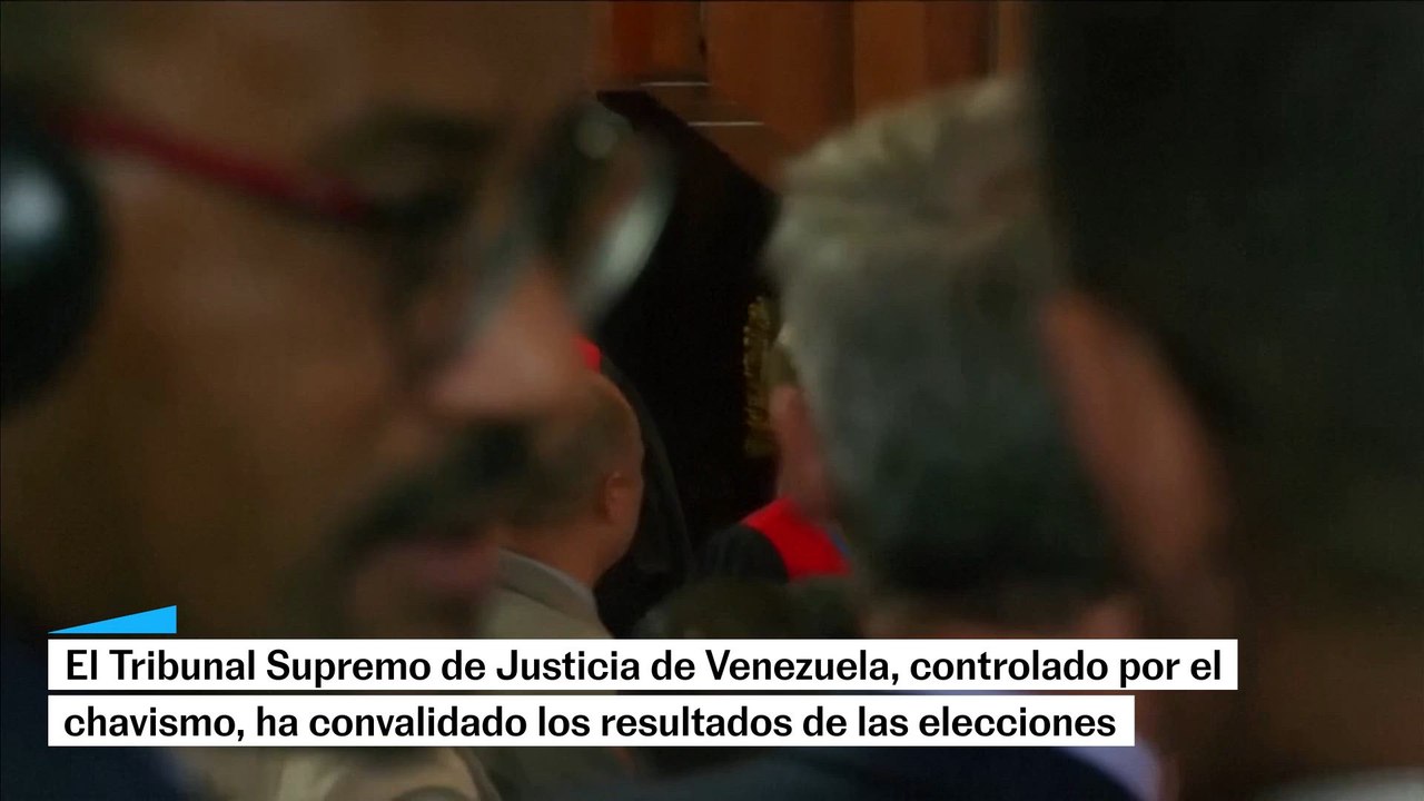 VENEZUELA | Tribunal convalida los resultados de las elecciones presidenciales | EL PAÍS - Vídeo ...