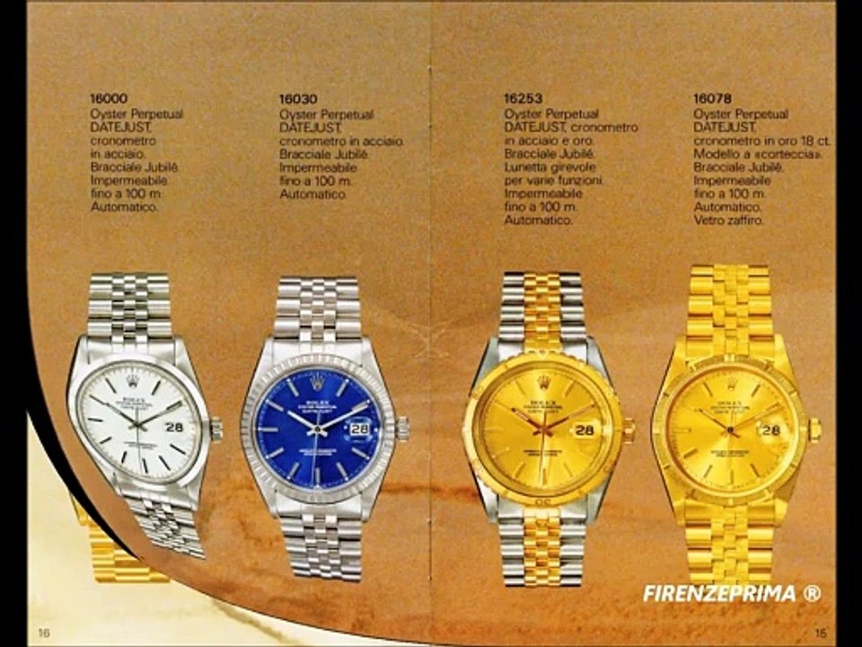 Rolex - Catalogo Novembre 1987. - Video Dailymotion