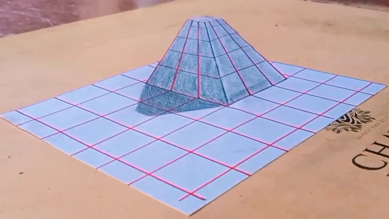 3d drawing on paper for beginners || 3d art for beginners - video ...