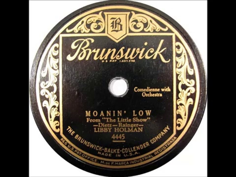 Libby Holman - Moanin Low (1929) - Vídeo Dailymotion