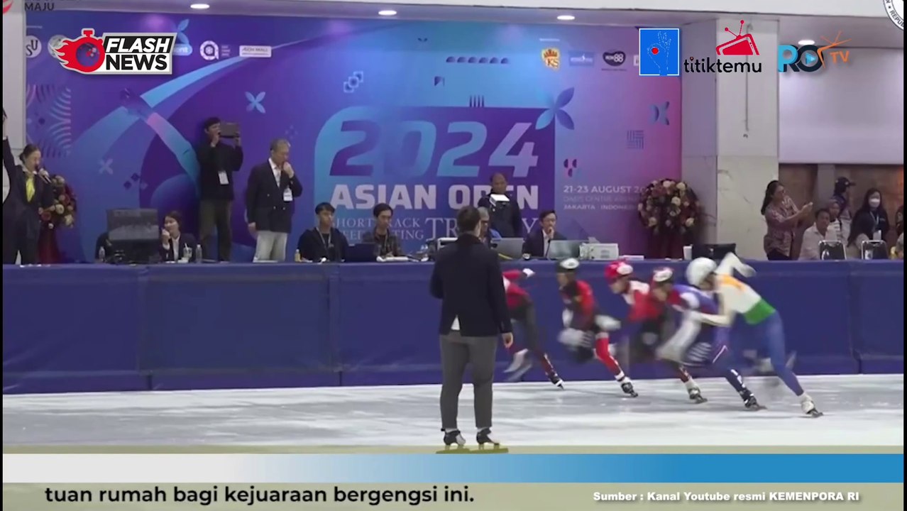 Apresiasi Menpora Saat Saksikan Final Kejuaraan Asian Open Short Speed ...