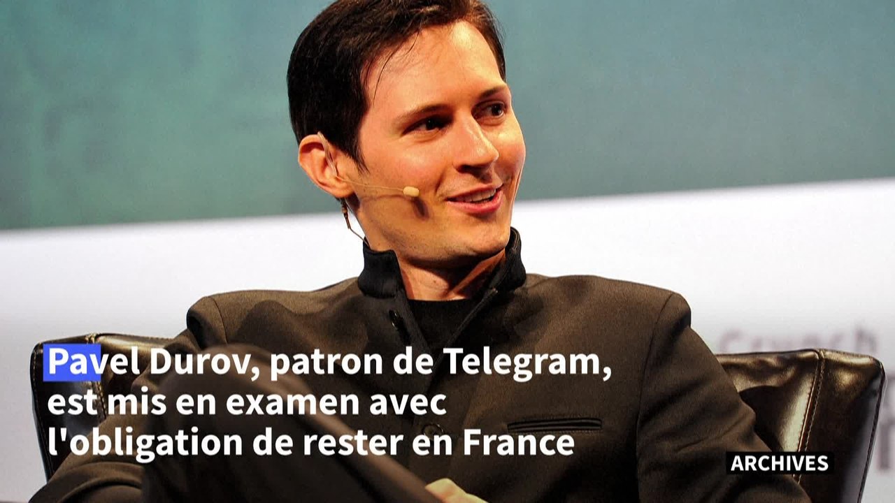 Le patron de Telegram Pavel Durov remis en liberté sous contrôle ...