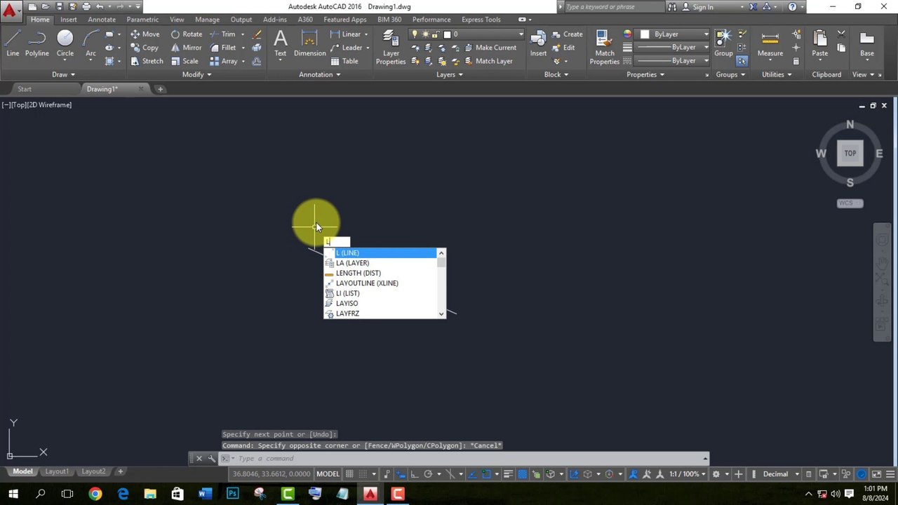 AutoCAD turn off and turn on command at cursor |AutoCAD Tutorial| Royhan Khan - video Dailymotion