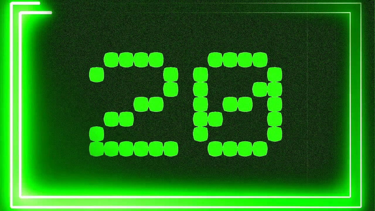 Timer/Alarm 20 seconds - Green digit - video Dailymotion