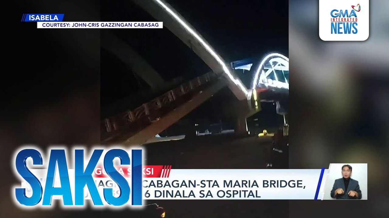 Bahagi ng Cabagan-Sta. Maria Bridge, bumagsak; 6 dinala sa ospital ...