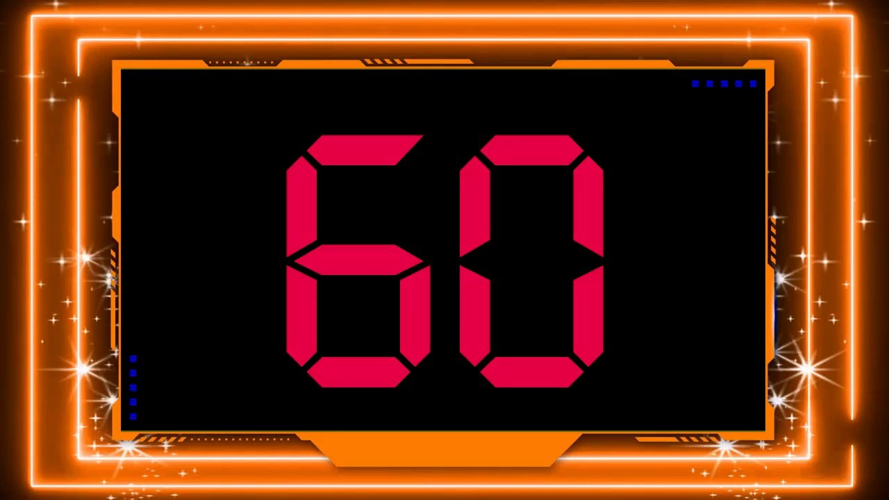 Timer/Alarm 60 seconds - Two colors digits - video Dailymotion