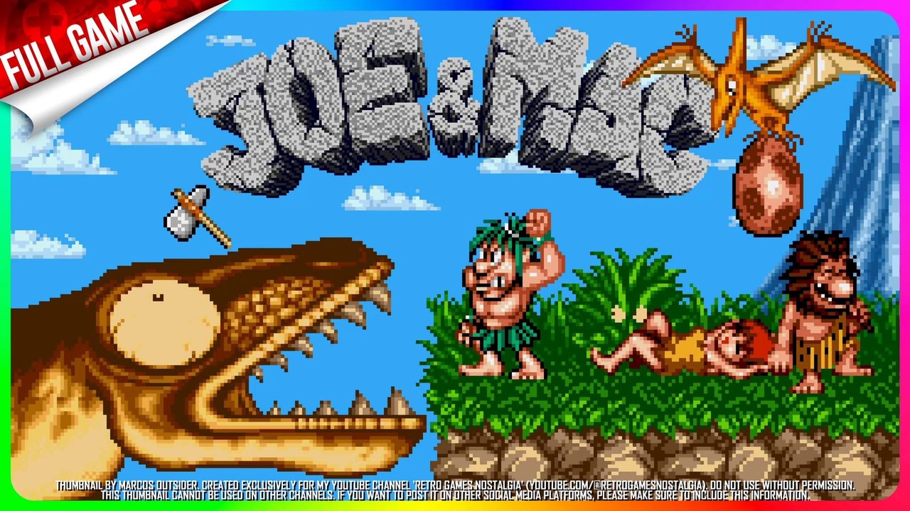 Joe & Mac ‧ All Routes and Endings ‧ Color Hack [Sega Genesis ‧ US ...