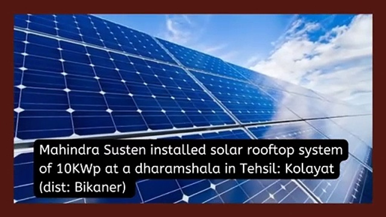 Solar Rooftop System for Houses - Mahindra Solarize - video Dailymotion