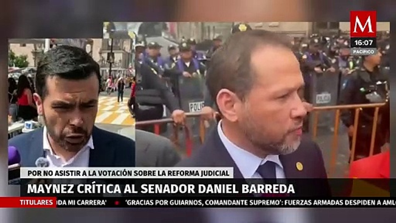 Máynez censuró a su compañero Daniel Barreda por no asistir a la ...