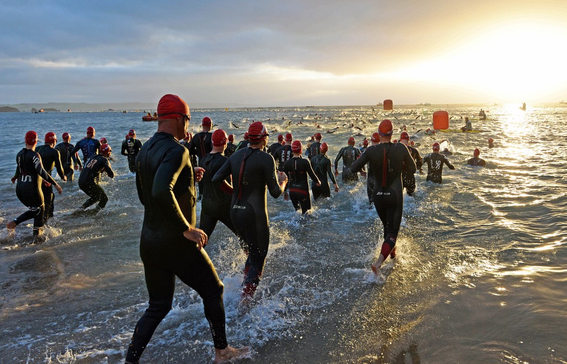Ironman preview: Watch athletes hit the water at Tenby's iconic North ...