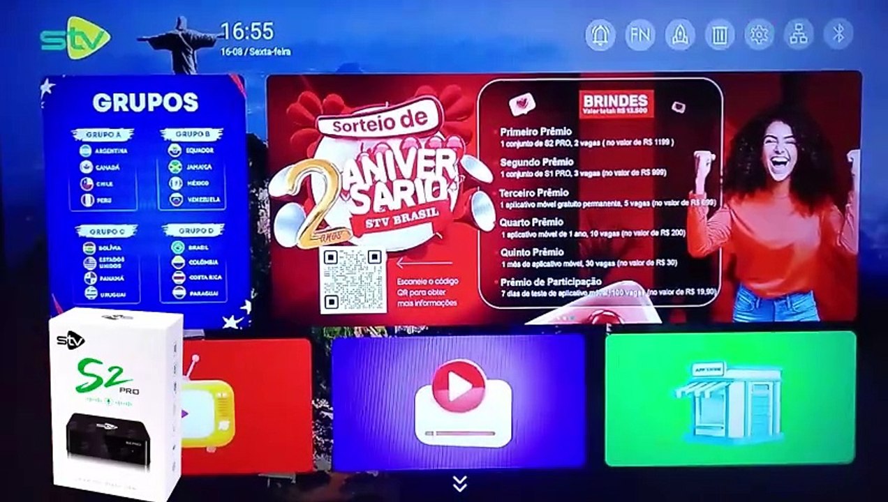 STV S2 PRO TVBOX INSTALAÇÃO E CONFIGURANÇÃO NA TV - Vídeo Dailymotion