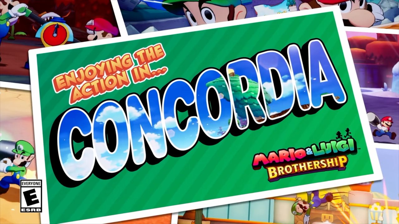 Mario & Luigi Brothership Official 'Enjoying the Action in Concordia ...