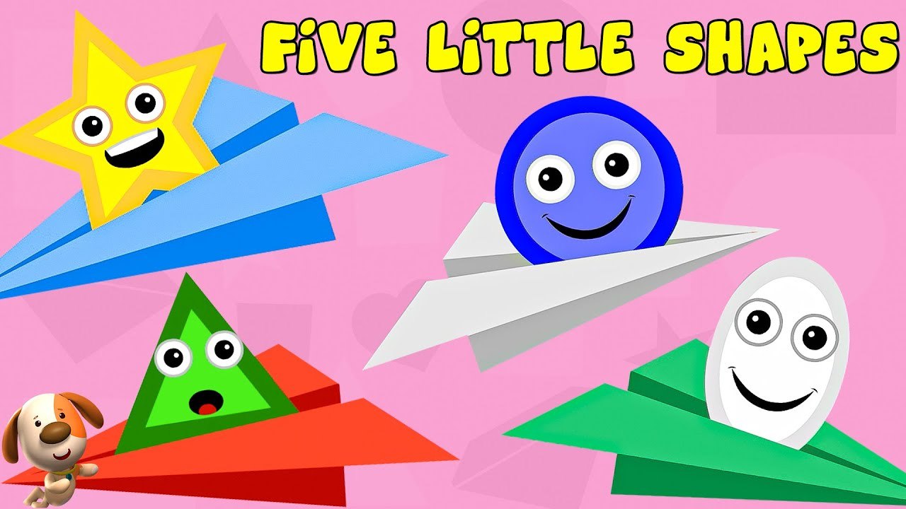 Five Little Shapes + More Nursery Rhymes & Learning Videos for Kids ...