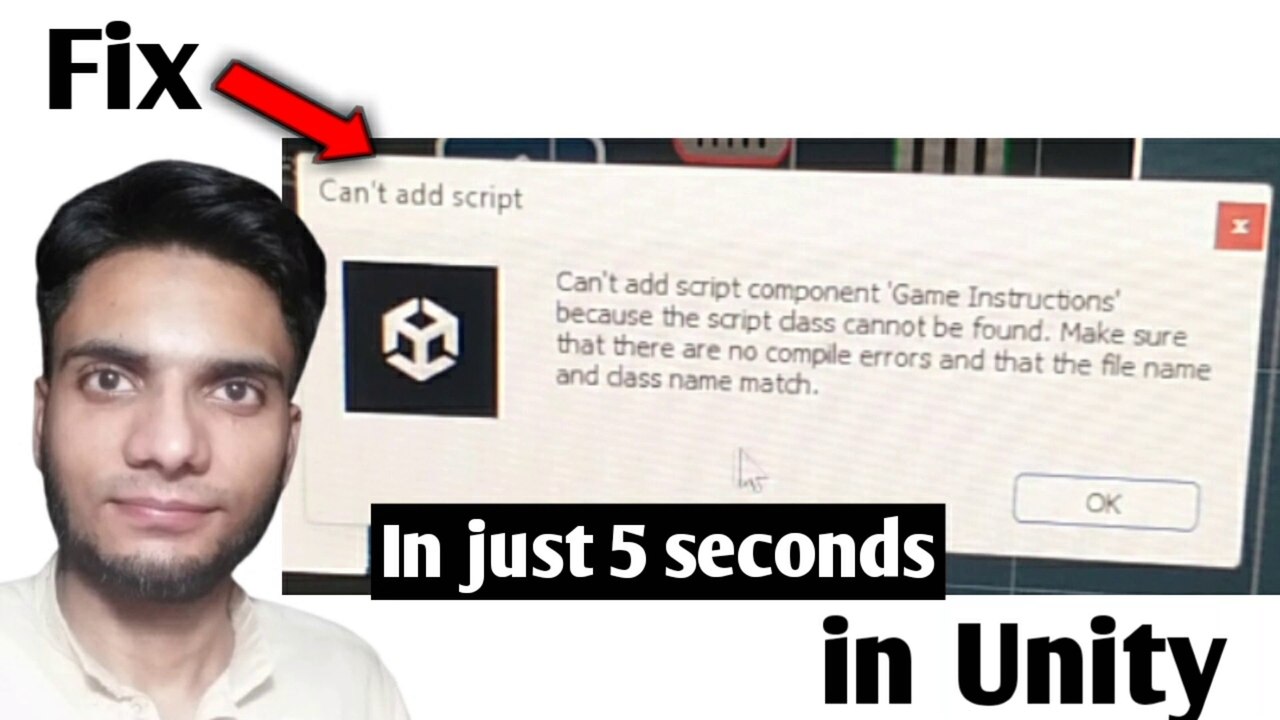 Fix can't add script component... because the script class cannot be ...