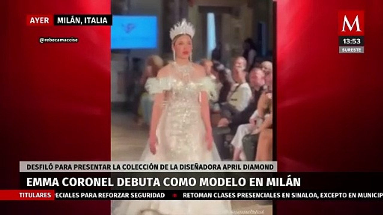 Emma Coronel debuta como modelo en el Fashion Week 2024 en Milán - Vídeo Dailymotion