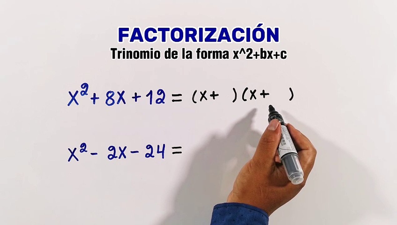 Factorización ( Trinomio de la forma x^2+bx+c) - Vídeo Dailymotion
