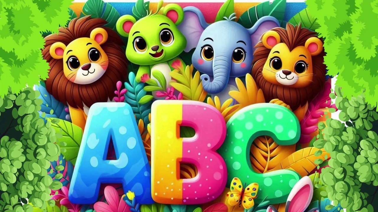 "Jungle Animal Alphabet Song for Toddlers (1-3 years) | Learn ABCs with ...