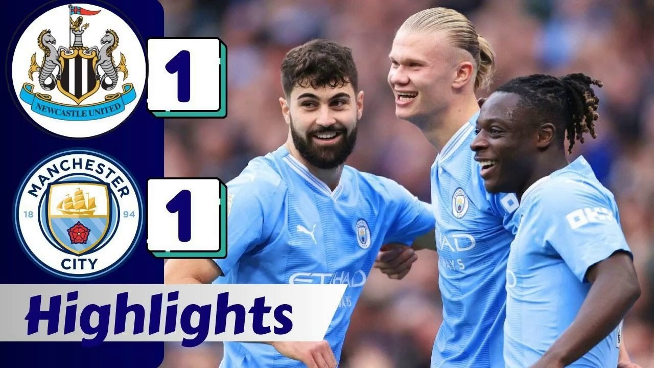 Manchester City Vs Newcastle (1-1) HIGHLIGHTS | premierleague 2024/25 ...