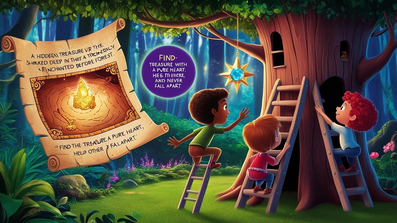 The Magic Treehouse and the Hidden Treasure || Kids Stories ...