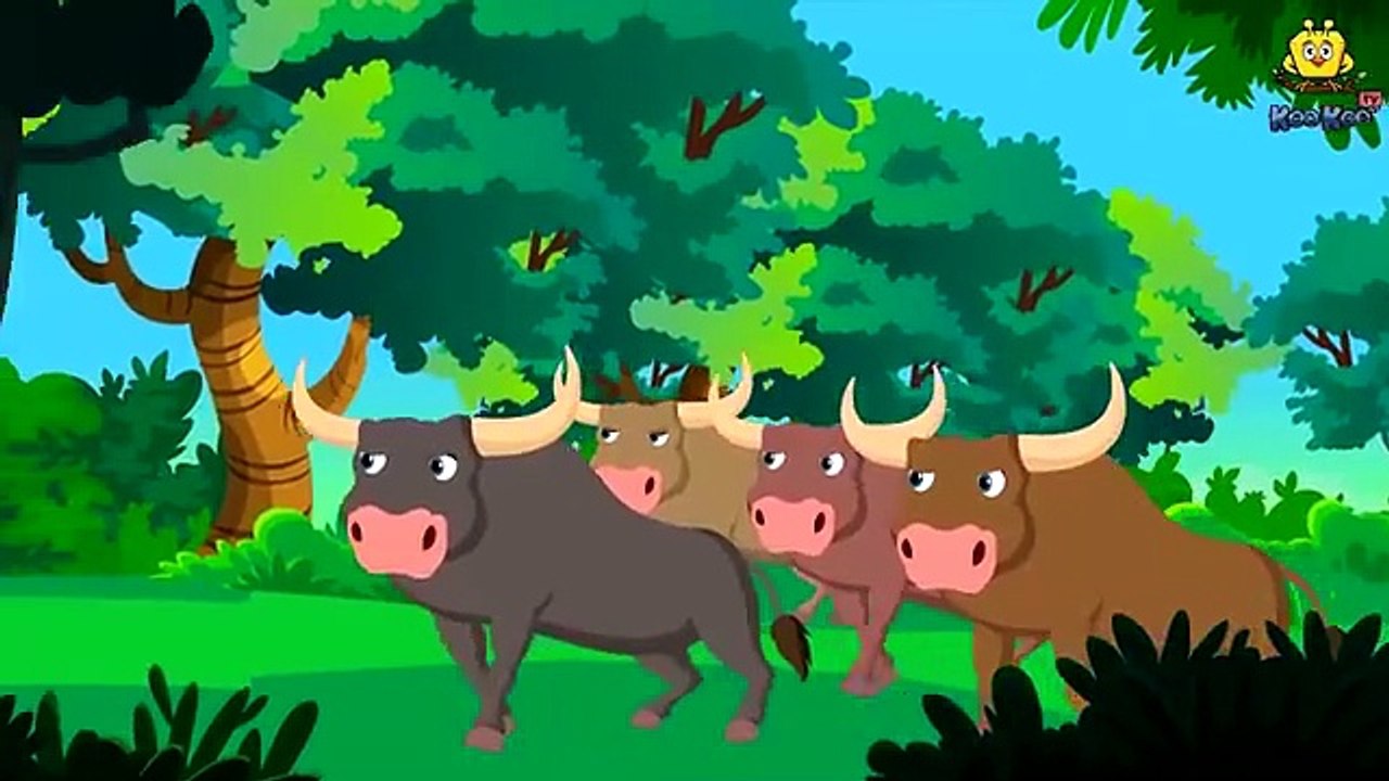 The Four Oxen _ English Stories For Kids _ Moral Stories _ Kids Story ...