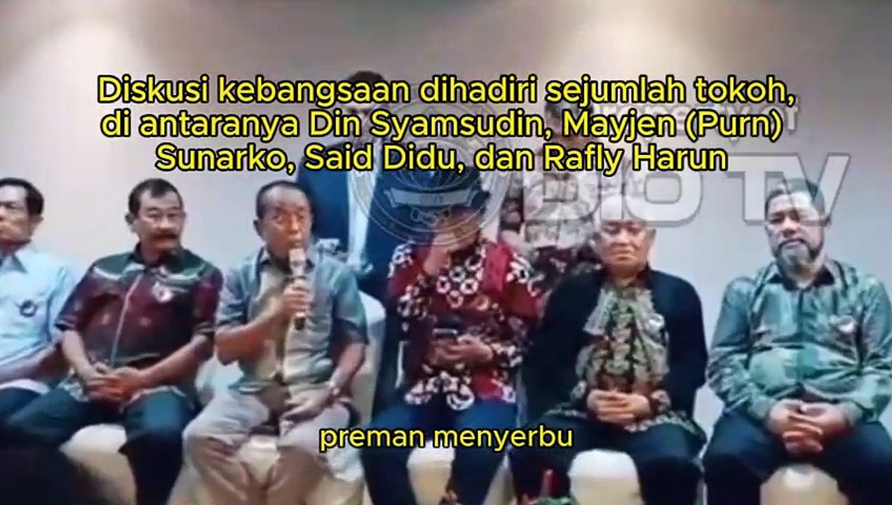 Sejumlah Orang Tidak Dikenal Kulit Gelap Ágak Hitam,Bubar Paksa Diskusi Silaturahmi Kebangsaan ...