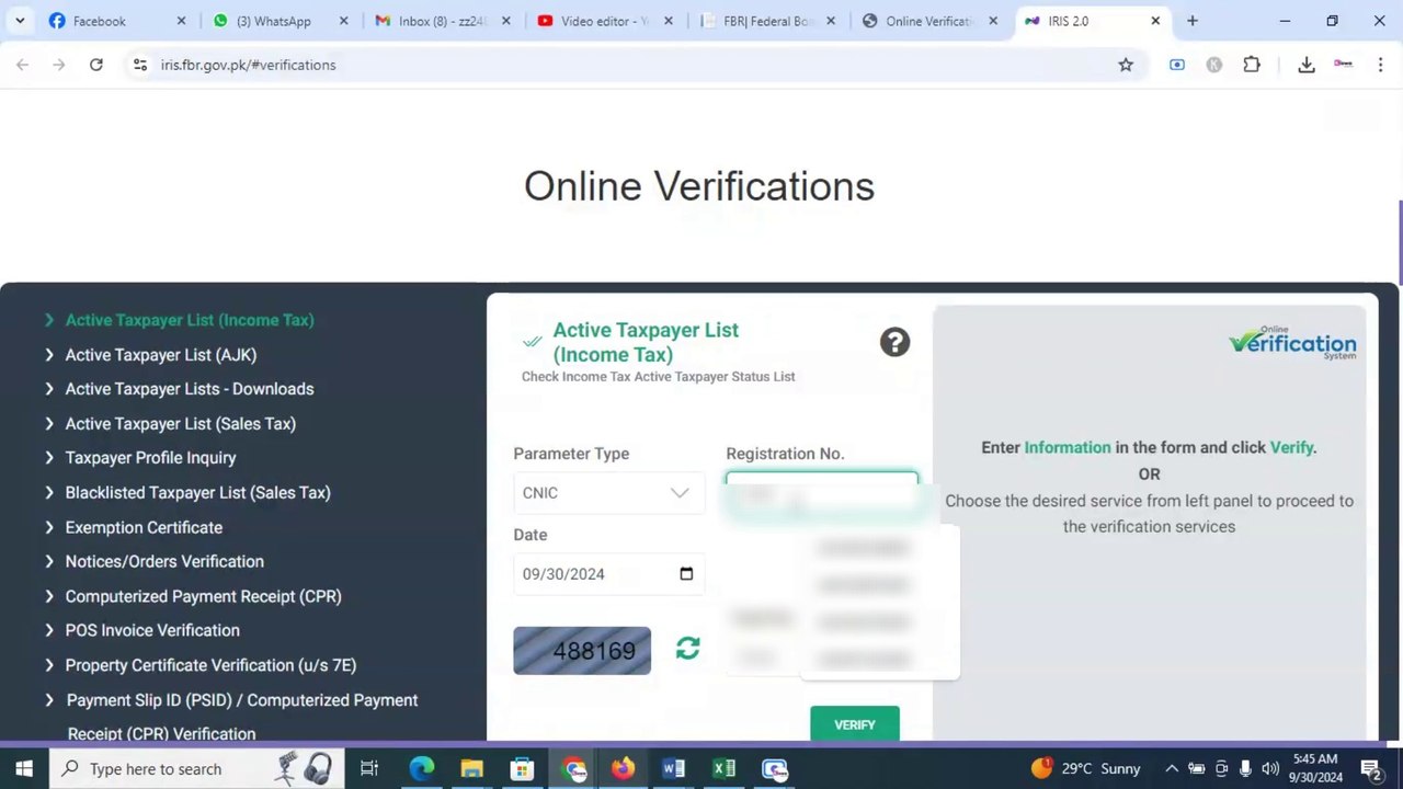 How to Verify NTN Online on FBR 2024 | Online NTN Verification - video ...