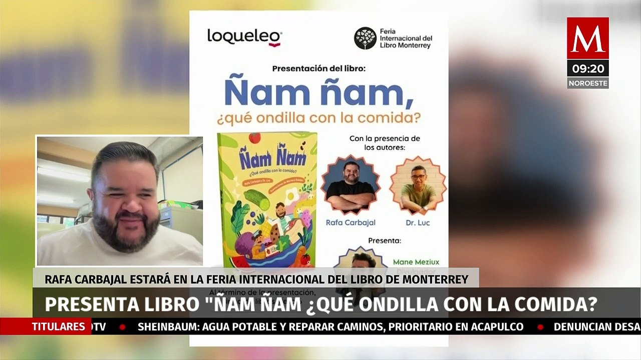 Rafa Carbajal nos habla sobre su libro 'Ñam Ñam ¿Qué ondilla con la ...