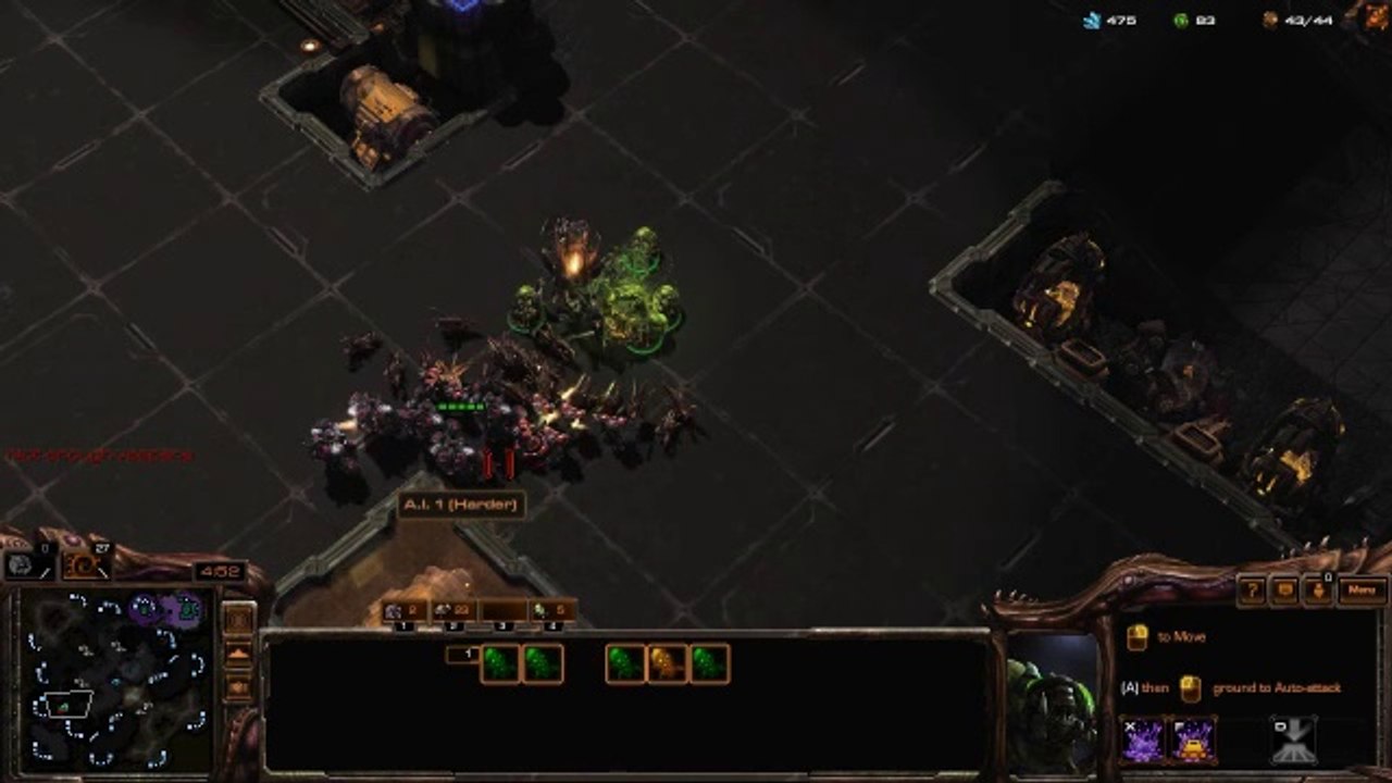 [StarCraft 2] No.0281--Great-Level ZERG v.s Harder A.I, WIN [2-Base ...