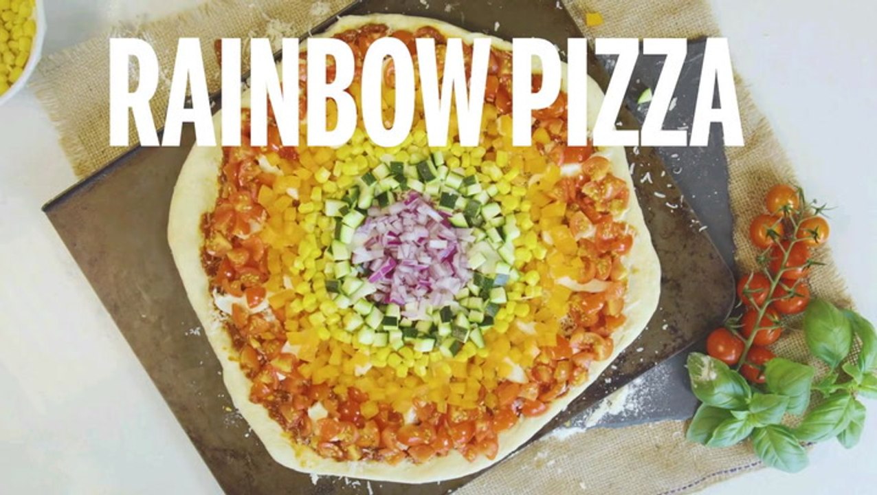 Rainbow Pizza | Recipe - video Dailymotion
