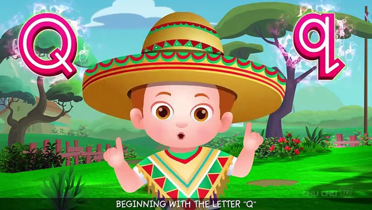 Learning English Is Fun - Alphabet Q Song - Phonics & Words For ...
