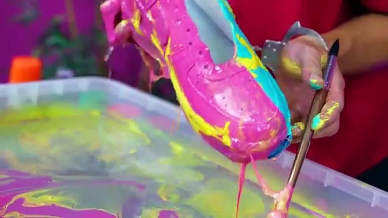 Ninja kids.Ben Azelart & Cam Huff's $1,000 Shoe Art Challenge - video ...