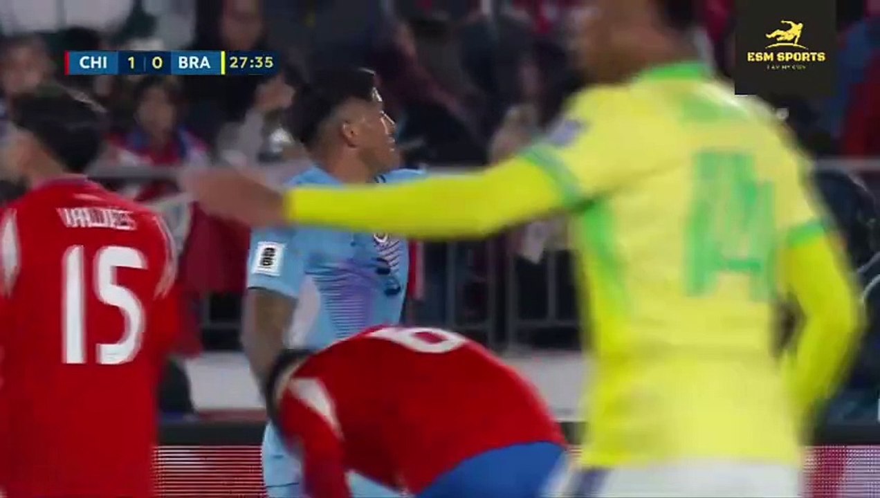 Chile vs Brazil (1-2) Highlights & All Goals _ World Cup Qualifiers ...