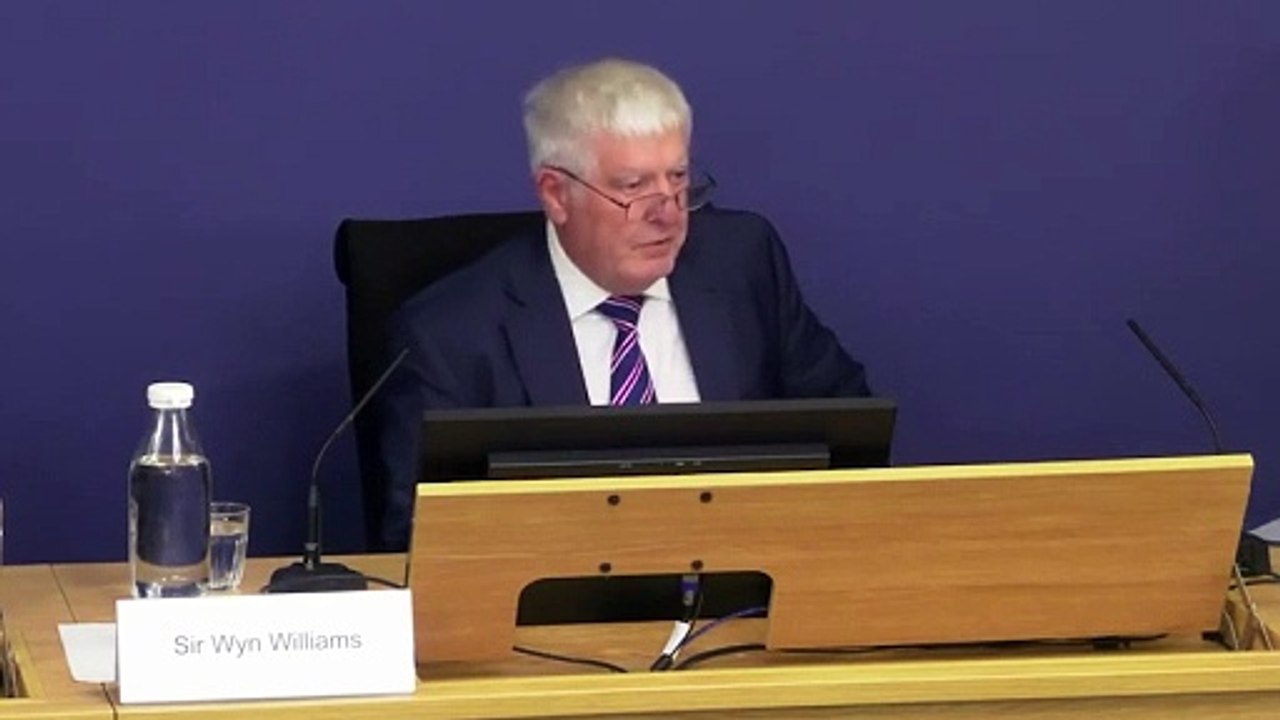 Sir Wyn Williams announces the death of Gillian Blakey - video Dailymotion