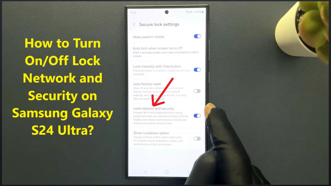 How to Turn On/Off Lock Network and Security on Samsung Galaxy S24 ...