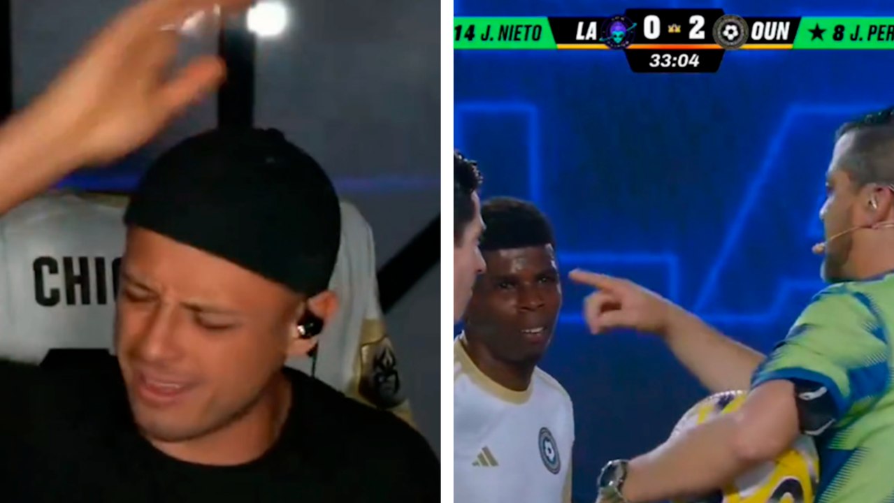 Chicharito Hernández explota por el arbitraje en la Kings League: "Chin*en a su m*dre" - Vídeo ...