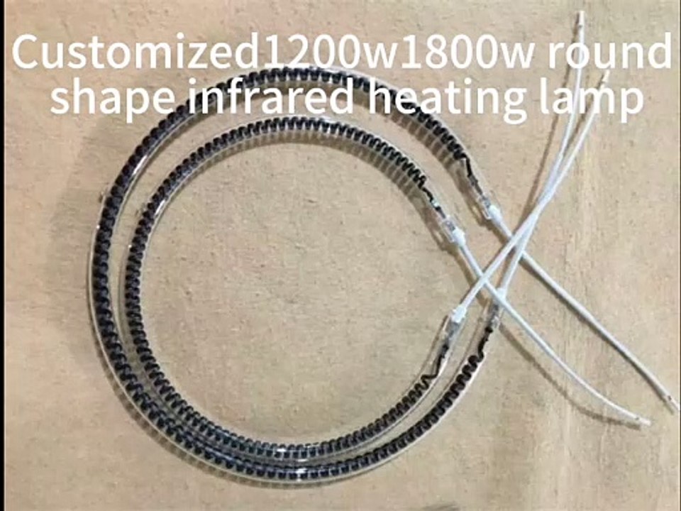 R7S 220v 1200w Round Shape Carbon Fiber Quartz Infrared Halogen Heating ...
