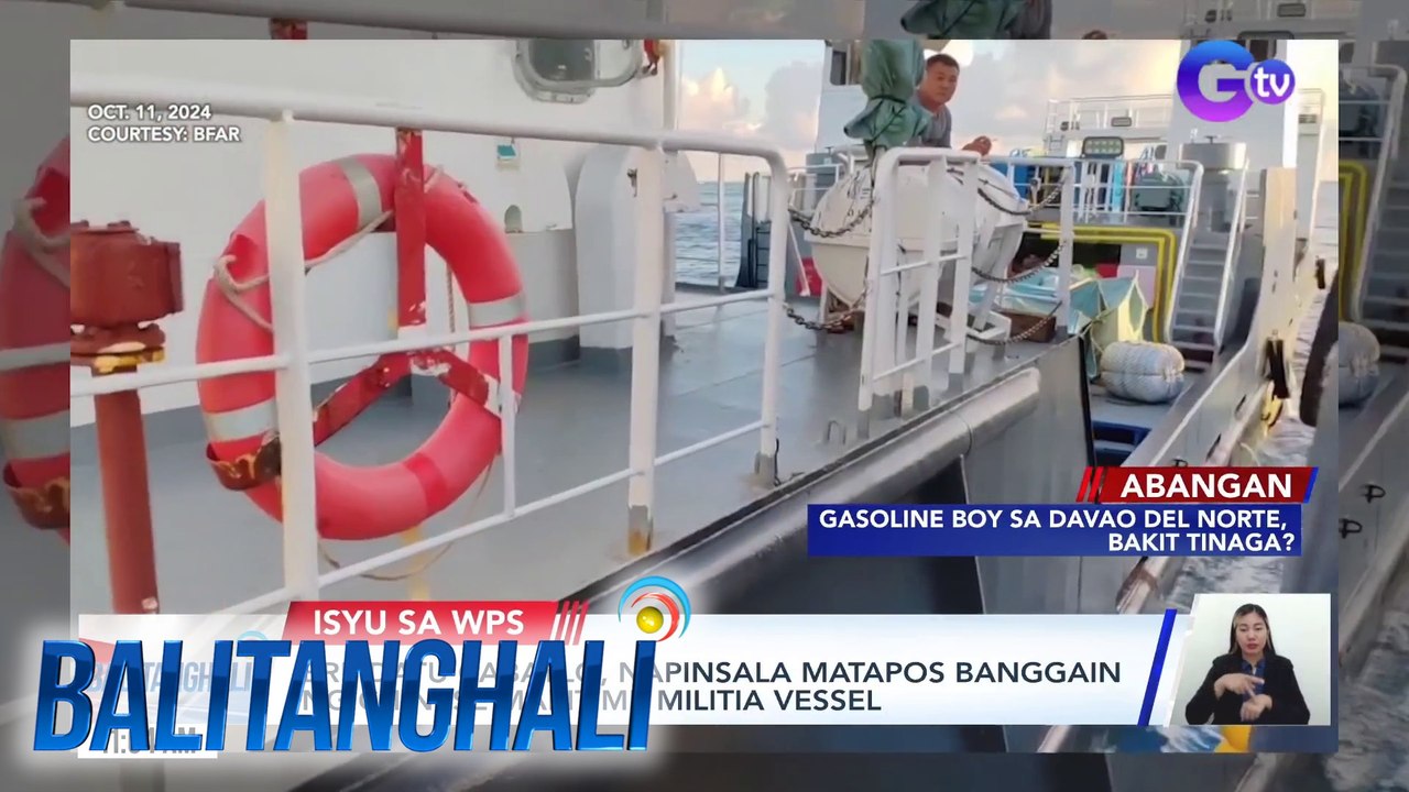 BRP Datu Cabaylo, napinsala matapos banggain ng Chinese maritime ...