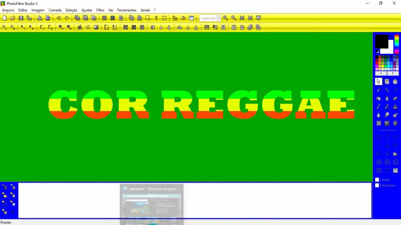 Como Criar Imagem Na Cor Reggae Com PhotoFiltre - Vídeo Dailymotion