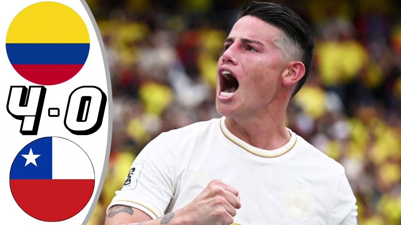 Colombia vs Chile 4-0 Full Match Highlights _ World Cup Qualifiers 2024 ...