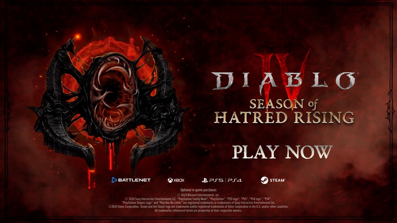 Diablo 4 Official Season of Hatred Rising Gameplay Trailer - video Dailymotion