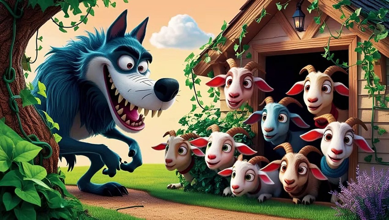 The Big Bad Wolf and the Seven Little Goats || Bedtime Stories For Kids ...