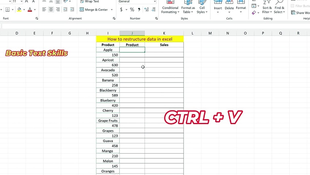 How to Restructure Data in Excel - Easy and Fast Techniques - video Dailymotion