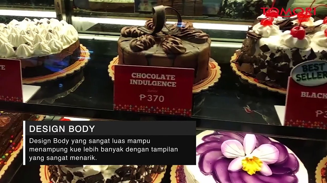 JUAL SHOWCASE KUE TART DENGAN GARANSI HINGGA 1 TAHUN - TOMORI CAKE ...