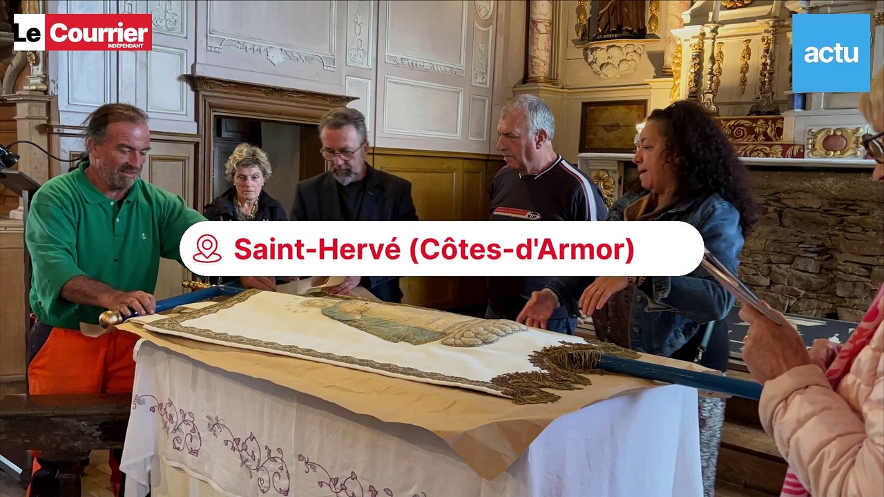 Ils rénovent le patrimoine de l'église de Saint-Hervé - Vidéo Dailymotion