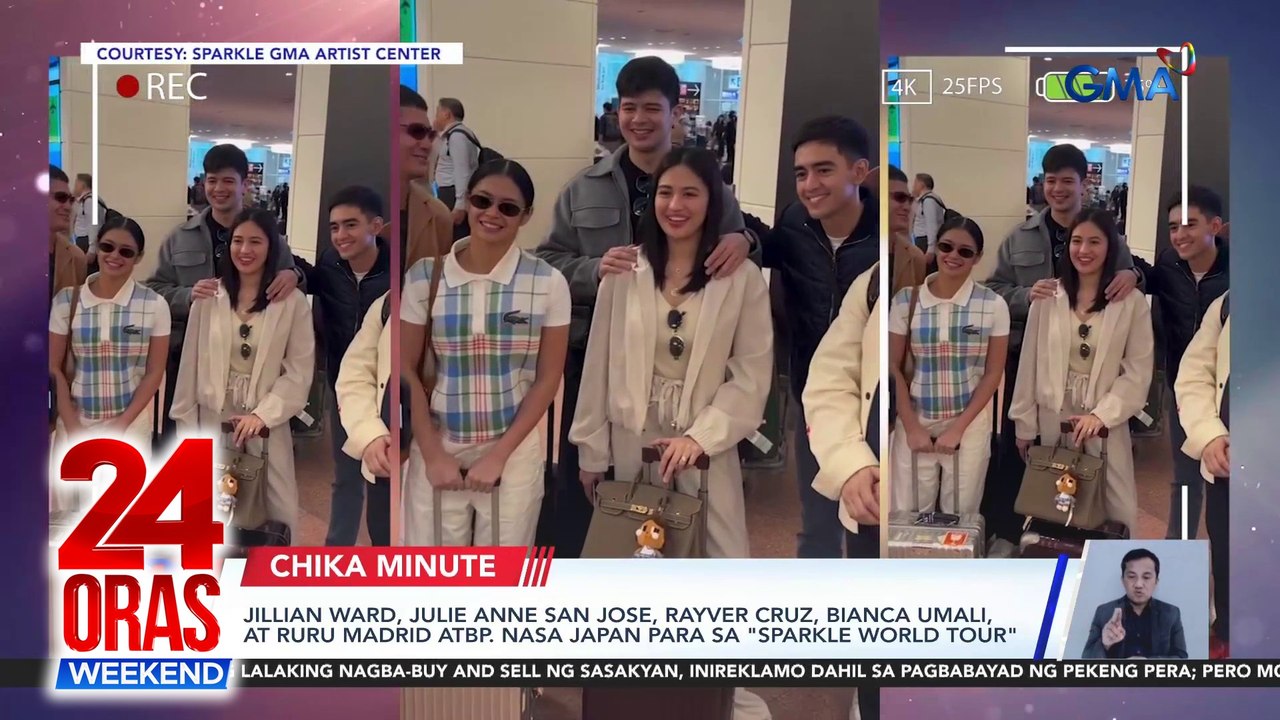 Jillian Ward, Julie Anne San Jose, Rayver Cruz, Bianca Umali, at Ruru Madrid atbp. nasa Japan ...