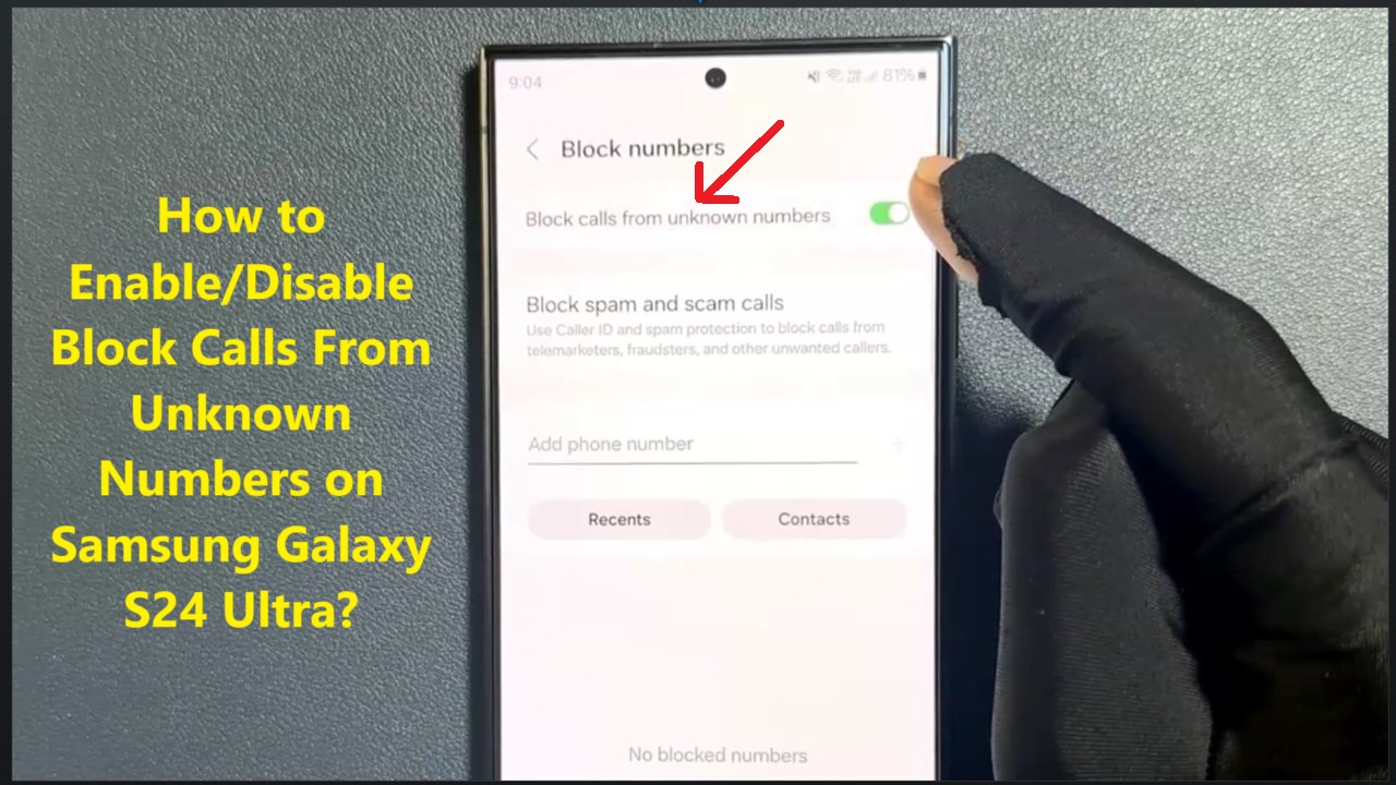 How to Enable/Disable Block Calls From Unknown Numbers on Samsung ...
