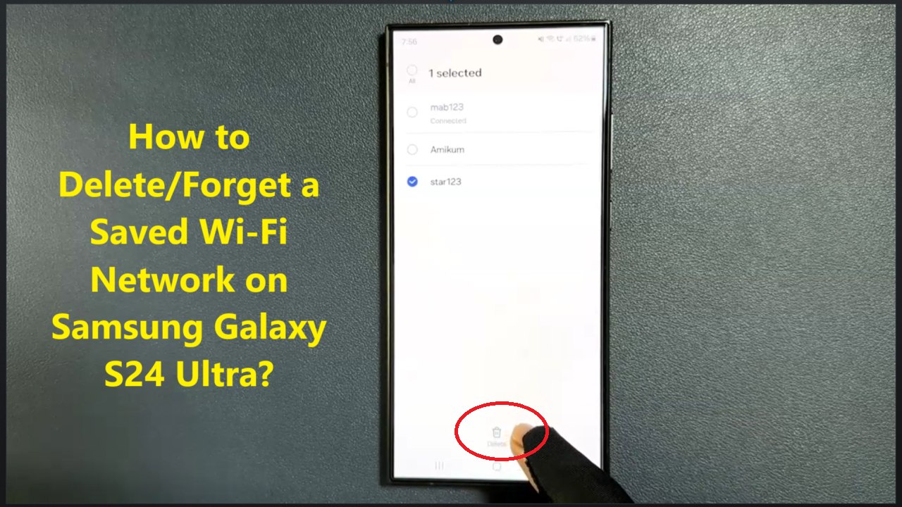 How to Delete/Forget a Saved Wi-Fi Network on Samsung Galaxy S24 Ultra? - video Dailymotion