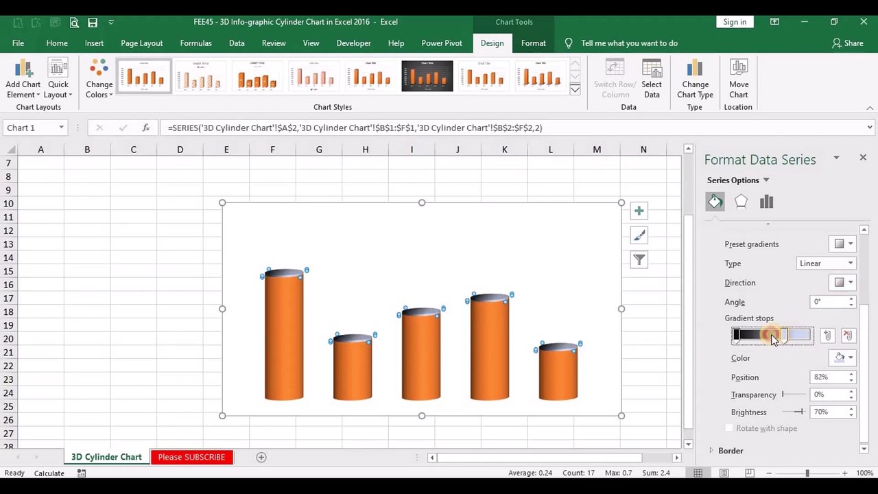Creating Impactful 3D Cylinder Charts in Excel 2024: A How-To Guide - video Dailymotion