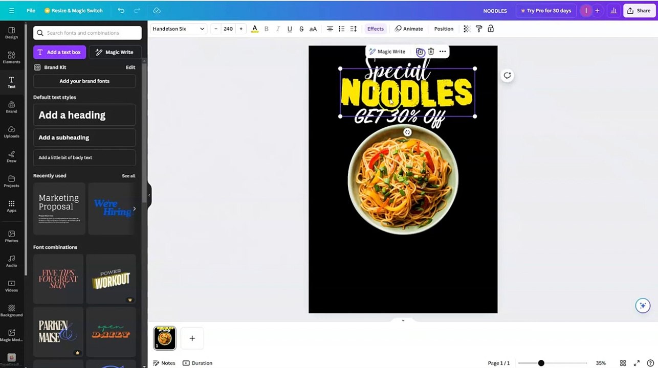 Amazing Poster Designing In Canva l easy canva l Canva tutorial l Food Poster - video Dailymotion