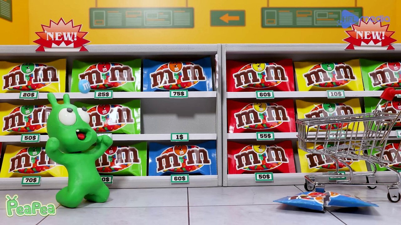 PeaPea and The Secret Room Hiding His Food - Challenge for Kids ...